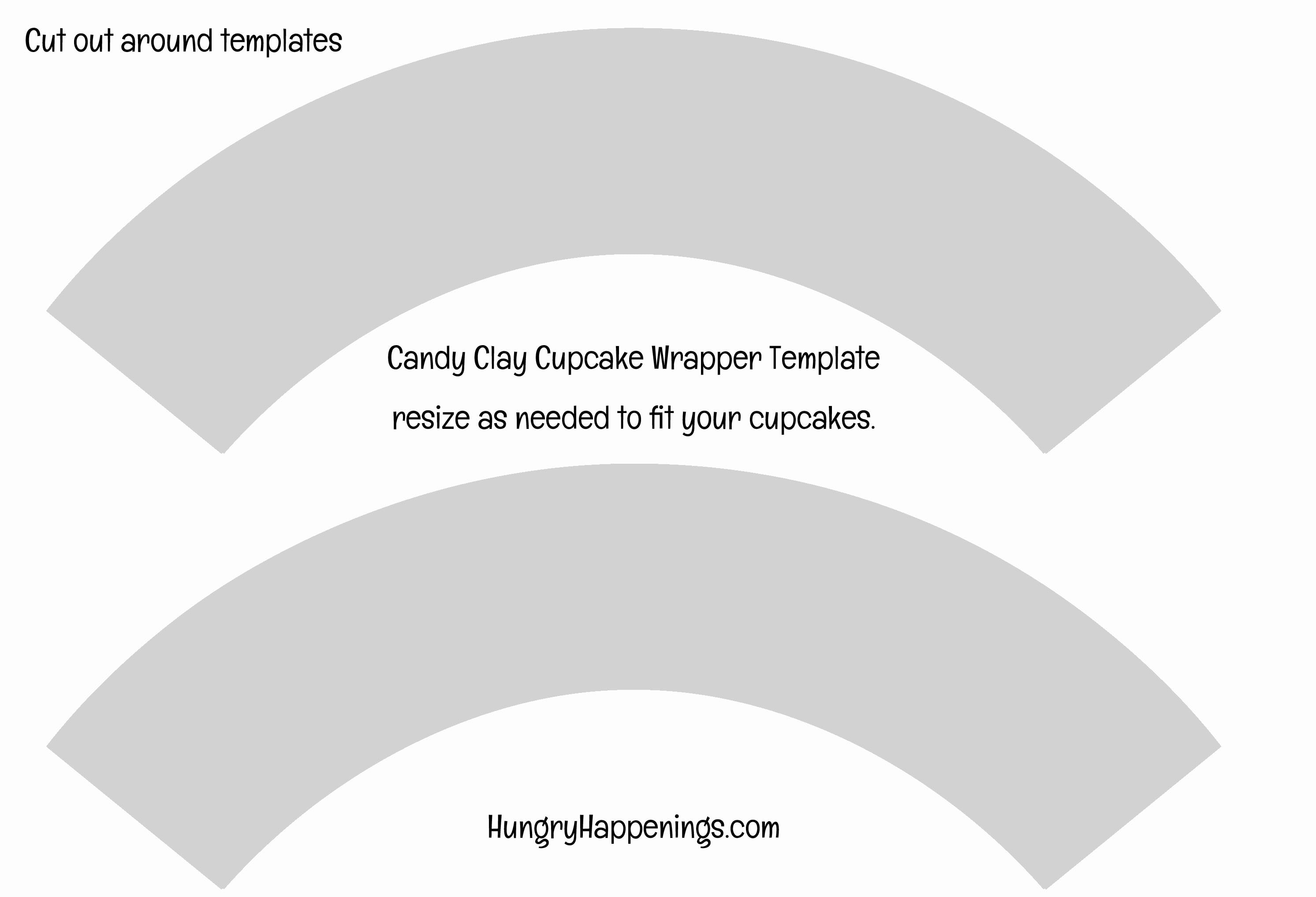Cupcake Wrappers Template Cupcake Wrappers Template
