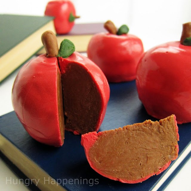 Inside Out Chocolate Caramel Apples - Teacher Appreciation Treats