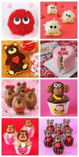 Valentine's Day Cake Ball Warm Fuzzies + cupcakes