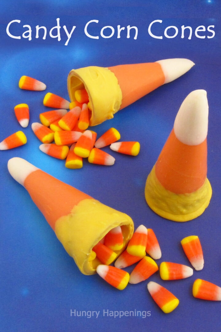 Candy Corn Cones | Halloween | Hungry Happenings