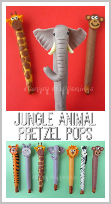Jungle Animal Pretzel Pops | Hungry Happenings