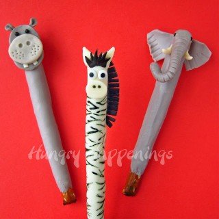 Farm Animal Pretzel Pops - Decorated Chocolate Covered Pretzels