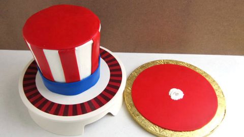 Uncle Sam Hat Surprise Cake | Hungry Happenings
