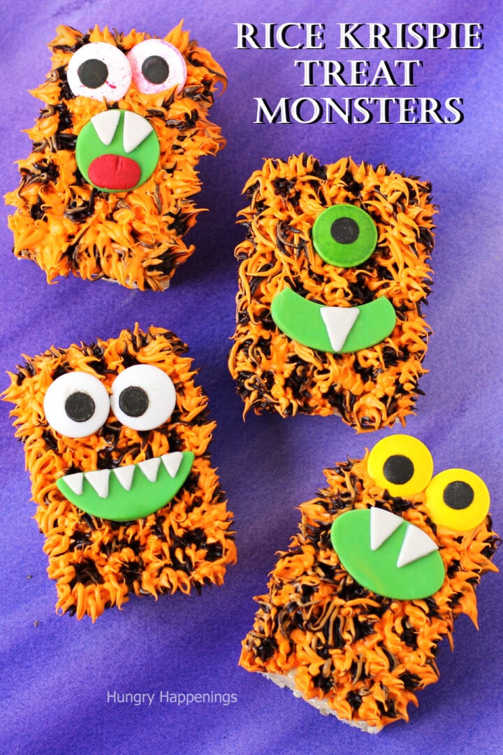 Easy and Adorable Rice Krispie Treat Monsters for Halloween | Hungry ...