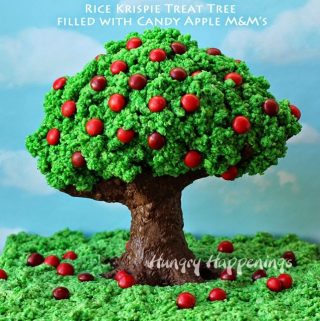 Fall Tree Rice Krispie Treats - Fun Thanksgiving Dessert