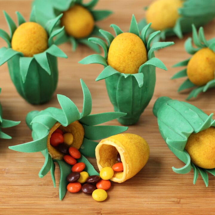 Ear of Corn Piñata Cookies - Candy Filled Cookies