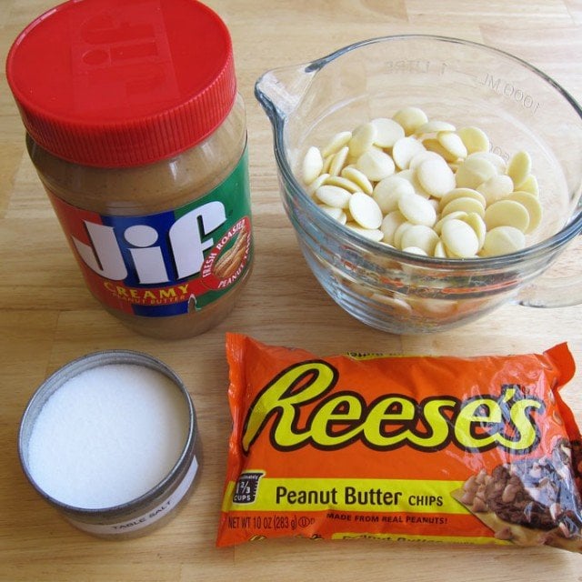 White Chocolate Baseballs filled with Peanut Butter Fudge