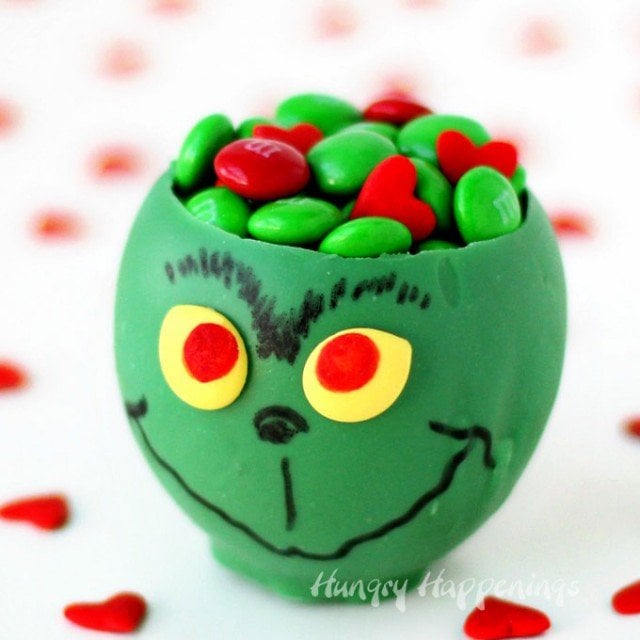 Grinch Candy Cups - Fun Christmas Candy and Crafts
