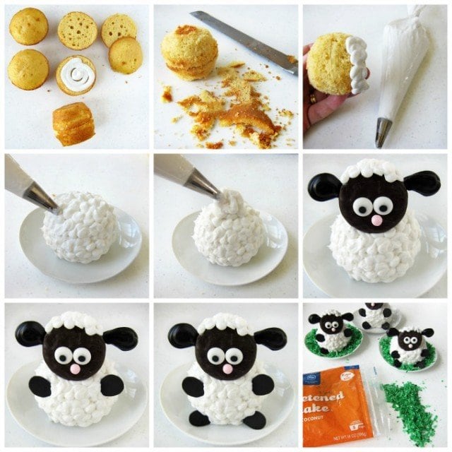 Fluffy Sheep Cupcakes are so adorably cute!