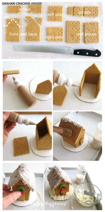 Graham Cracker Barn - Learn how to build one yourself.