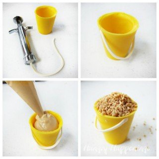 Mini Chocolate Beach Pails with Chocolate Shells