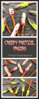 Creepy Pretzel Fingers for Halloween - Severed Fingers & Witch Fingers