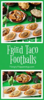 Fried Taco Footballs - A Fun Game Day Snack Fans will Love!