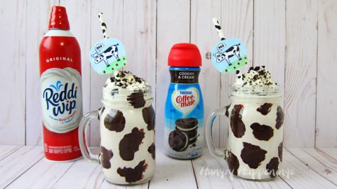 Cookies & Cream Milkshakes - MOOShakes with Chocolate Spots