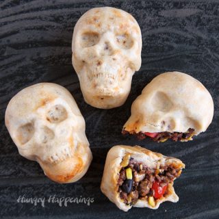 Burrito Skulls...creepy Halloween dinner or appetizer! - Hungry Happenings