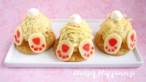 Mini Cheese Ball Bunnies - Cute Easter Appetizers | Hungry Happenings