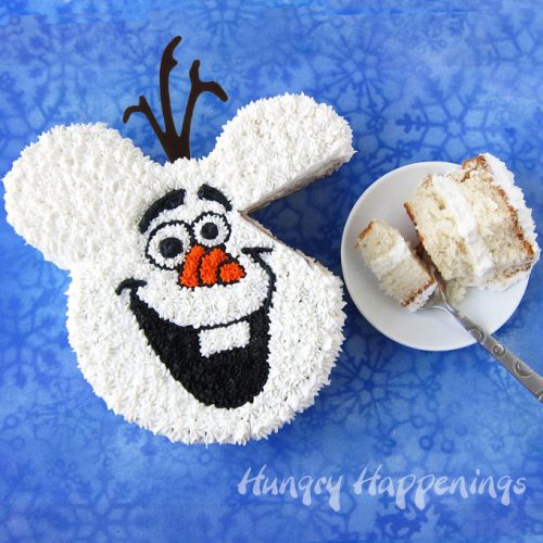 Olaf Mickey Cake -Easy Disney Frozen Birthday Cake | Hungry Happenings