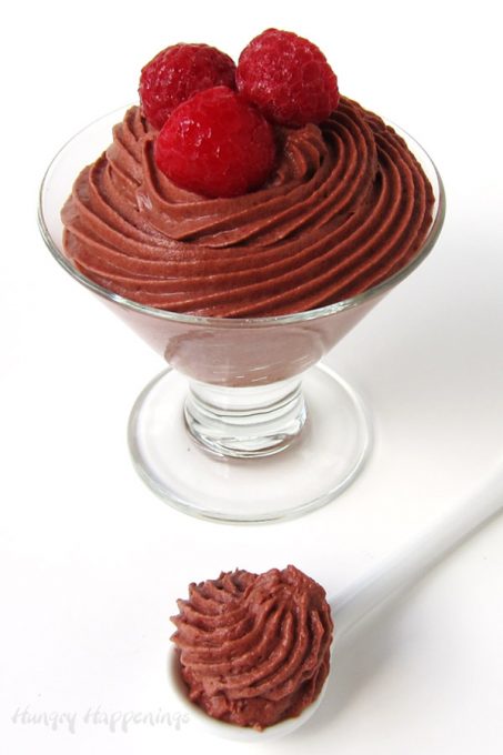 Chocolate Raspberry Mousse - with sugar-free recipe option | Hungry ...