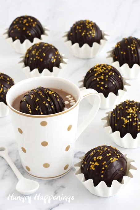 Boozy Hot Chocolate Bombs | Hungry Happenings