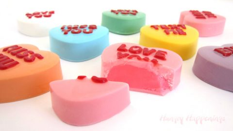 Valentine's Day Conversation Heart Truffles | Hungry Happenings