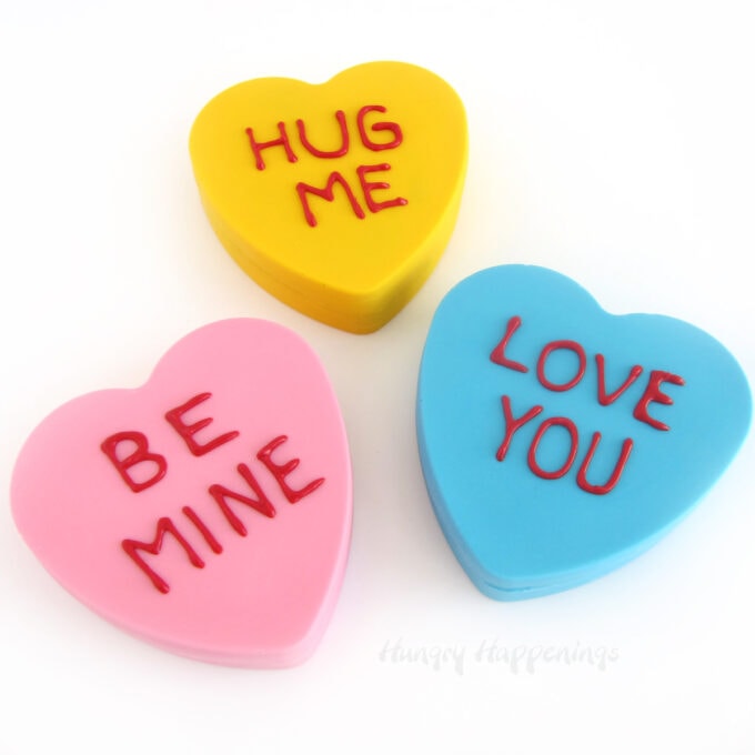 Breakable Chocolate Conversation Hearts | Hungry Happenings