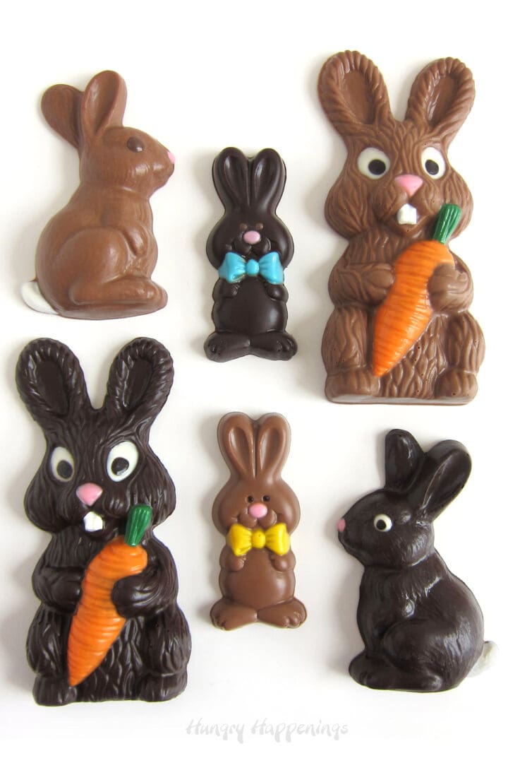 Homemade Chocolate Easter Bunnies | Hungry Happenings