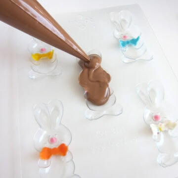 Homemade Chocolate Easter Bunnies | Hungry Happenings